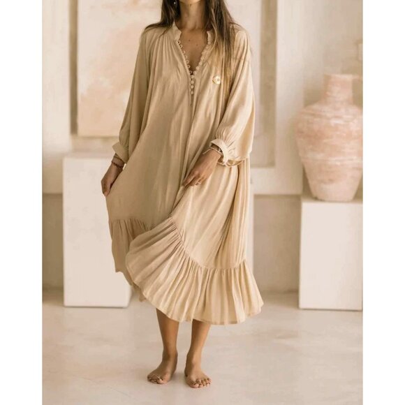 Myrah Penaloza | Dresses | Myrah Penaloza Frida Dress Ruffle Hem ...